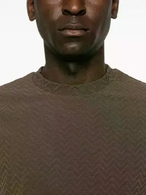 Giorgio Armani Chevron-knit T-shirt