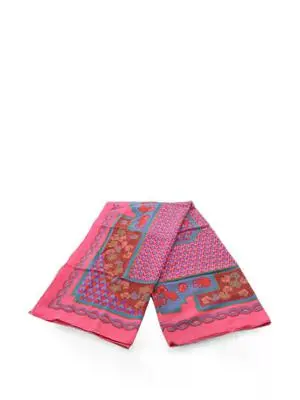 Hermès 2010s Geometric-print Scarf - Pink