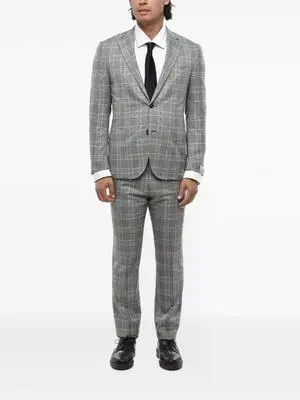 Corneliani Academy District-check Suit