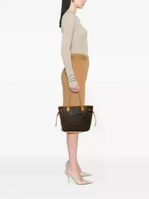 LOUIS VUITTON 2009 Monogram Neverfull Mm Tote Bag - Brown