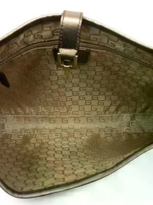 Gucci 20th Century Canvas Web Jackie Shoulder Bag - Brown