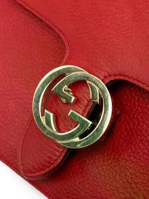Gucci 2000-2015 Medium Dollar Calfskin Interlocking G Crossbody Bag
