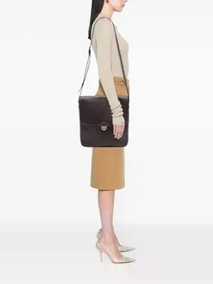 Loewe 2011 Leather Anagram Flap Crossbody Bag