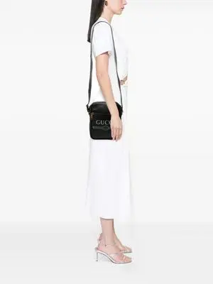 Gucci Grained Calfskin Logo Crossbody Bag