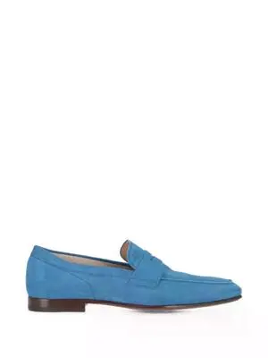 TOD'S Suede Penny Loafers - Blue