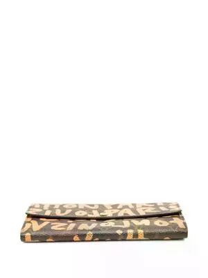 LOUIS VUITTON 2001 Stephen Sprouse Monogram Graffiti Porte Monnaie Credit Long Wallets