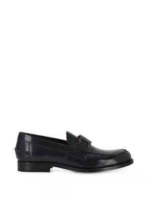 TOD'S Leather Chain Detail Loafers