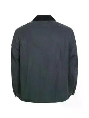 BARBOUR INTERNATIONAL Washed Waxed-cotton Military Jacket