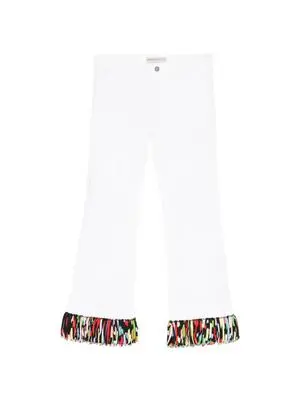 Emilio Pucci Fringed Jeans - White