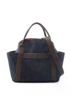 Hermès 2018 Groom Canvas Tote Bag - Blue