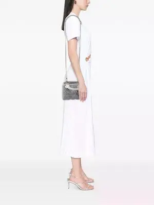 DIOR Christian Dior Mini Velvet Cannage Lady Dior Satchel