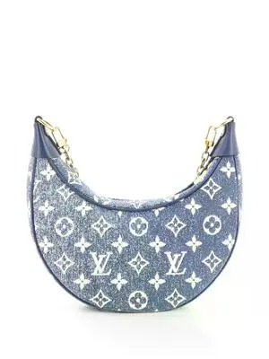 LOUIS VUITTON Loop Handbag Monogram Jacquard Denim Hobo Bag