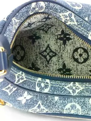 LOUIS VUITTON Loop Handbag Monogram Jacquard Denim Hobo Bag