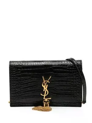Saint Laurent Small Monogram Kate Tassel Crossbody Bag - Black