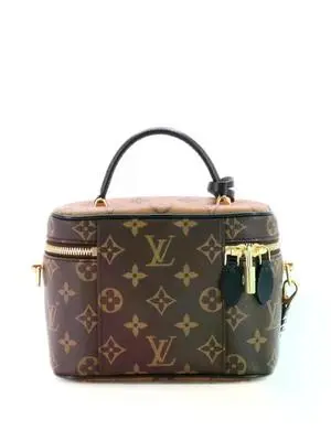 LOUIS VUITTON Vanity Handbag Reverse Monogram Canvas Pm Satchel