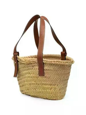 Loewe Raffia Anagram Basket Tote - Neutrals