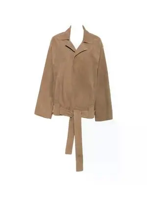 Khaite Belted Notch-lapels Jacket