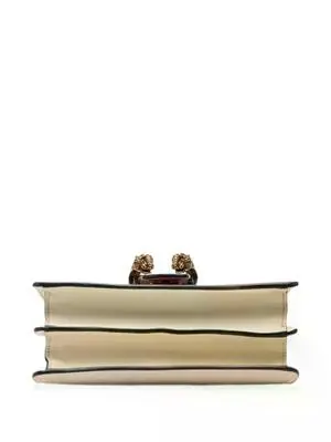 Gucci Calfskin Leather Dionysus Web Satchel With Bamboo Top Handle