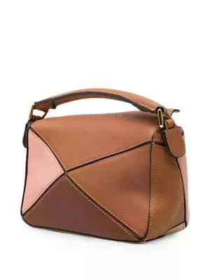 Loewe Mini Tricolor Calfskin Puzzle Satchel