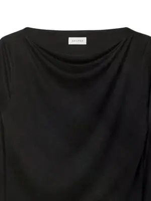 HOUSE OF DAGMAR Draped Long Sleeve T-shirt
