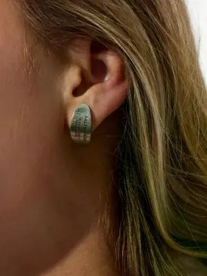 Balenciaga Everyday Stud Earrings In Antique