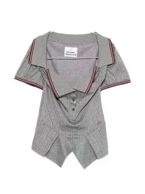 VIVIENNE WESTWOOD Monday Pinstriped Top - Grey
