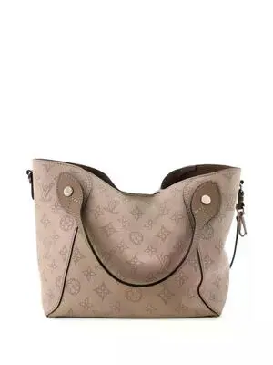 LOUIS VUITTON Hina Handbag Mahina Leather Pm Shoulder Bag - Grey