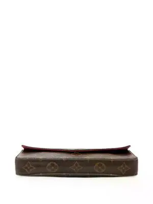 LOUIS VUITTON Monogram Pochette Felicie Crossbody Bag - Brown