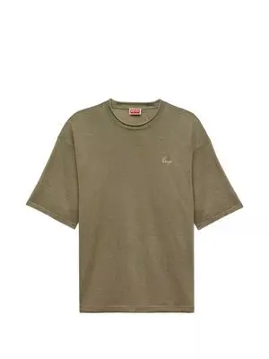 Kenzo Logo-embroidered T-shirt - Green