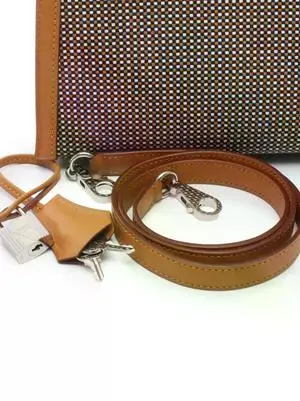 Hermès Kelly 28 Handbag In Leather And Textured Fabric