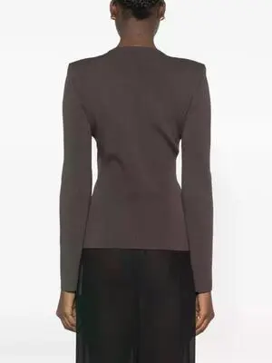 Elisabetta Franchi Milano Stitch Cardigan - Brown