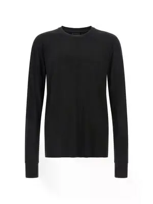 THOM KROM Thumb-hole-cuff Cross-seam T-shirt - Black