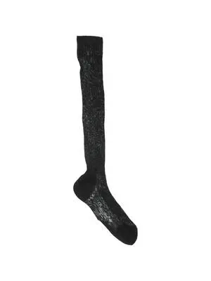 Dsquared2 Logo-print Ribbed-knit Socks - Black