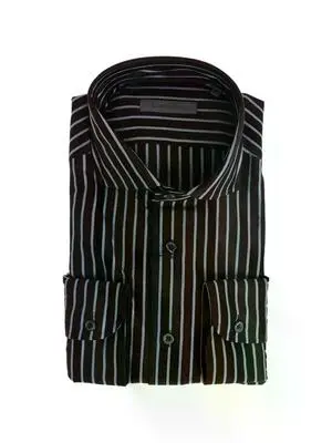 Corneliani Striped French-collar Shirt