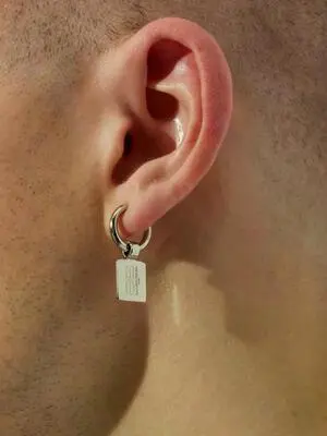 Balenciaga Malibu Pearl Hoop Earrings