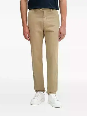 AERONAUTICA MILITARE Flap-pocket Straight-leg Trousers - Neutrals