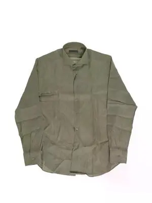 Corneliani French-collar Linen Shirt - Green