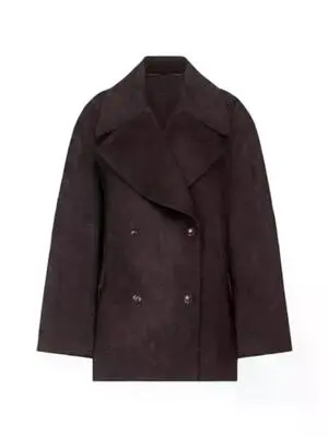 Loulou De Saison Double-breasted Peak-lapel Coat - Brown