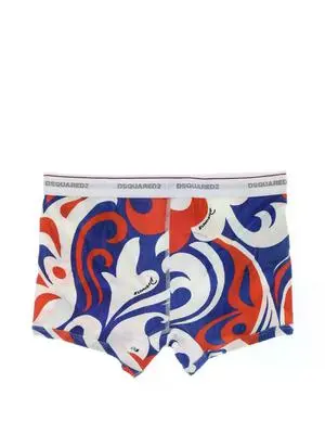 Dsquared2 Ribbed-knit Patterned Boxers