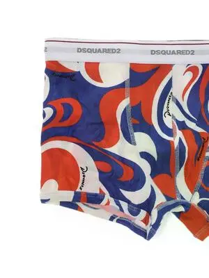 Dsquared2 Ribbed-knit Patterned Boxers