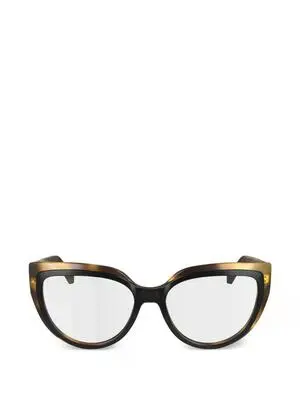 FERRAGAMO Cat Eye Tortoiseshell-effect Glasses - Brown