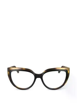 FERRAGAMO Cat-eye Tortoiseshell-effect Glasses - Brown