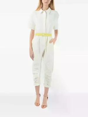 Stella McCartney Belted Short-sleeve Jumpsuit