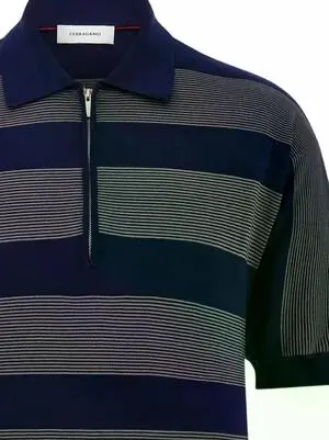 FERRAGAMO Zip-fastening Polo Shirt - Blue