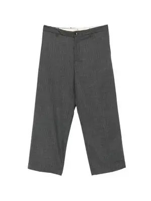 NINE:INTHE:MORNING Thiago Pinstripe Tailored Trousers