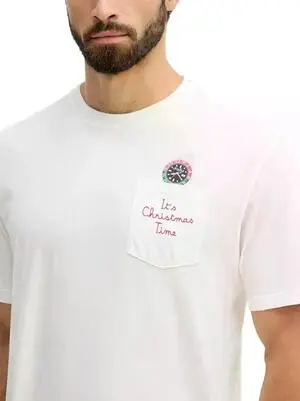 MC2 SAINT BARTH Embroidered-pocket T-shirt