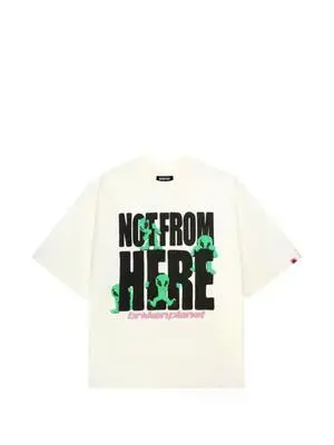 BROKEN PLANET Not From Here Graphic-print Oversized T-shirt