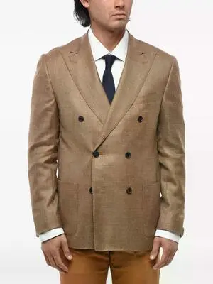 Corneliani Gate Double-breasted Blazer - Brown