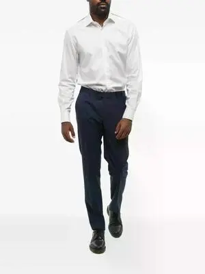 Corneliani Pressed-crease Virgin-wool Trousers