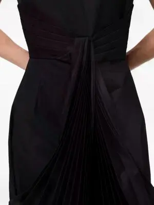 CRIDA MILANO Sleeveless Midi Dress With Pleated Waist